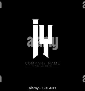 IY I Y letter logo design. Initial letter IY uppercase monogram logo ...