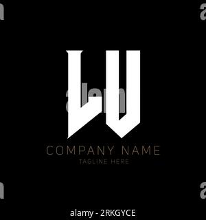 LU Letter Logo Design. Initial letters LU logo icon. Abstract letter LU ...