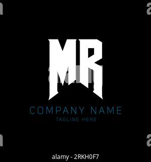 MR Letter Logo Design. Initial letters MR logo icon. Abstract letter MR minimal logo design ...