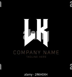LK Letter Logo Design. Initial letters LK logo icon. Abstract letter LK ...