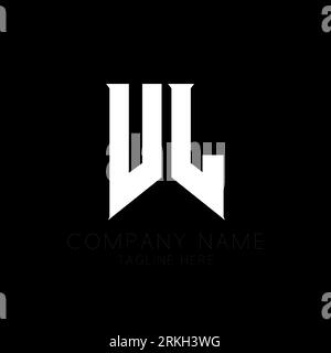 VL V L letter logo design. Initial letter VL linked circle uppercase ...
