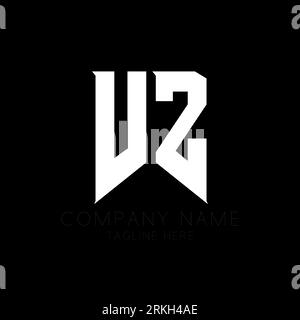 VZ V Z letter logo design. Initial letter VZ linked circle uppercase ...