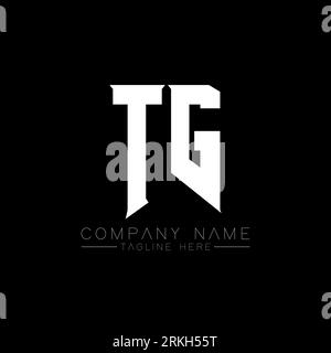 TG T G letter logo design. Initial letter TG linked circle uppercase ...