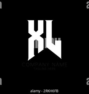 XL X L letter logo design. Initial letter XL uppercase monogram logo ...
