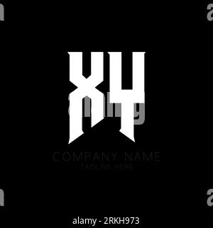 XY X Y letter logo design. Initial letter XY linked circle uppercase ...