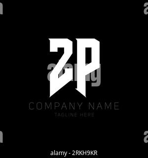 ZP Z P letter logo design. Initial letter ZP uppercase monogram logo ...