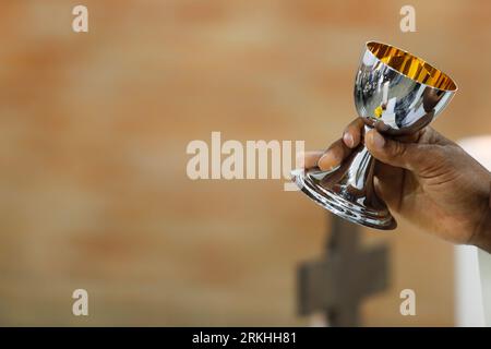 Consecration of bread and wine in the body and blood of Jesus - Sacred ...