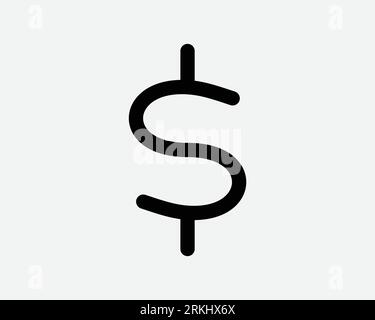 Cash outline vector icon. Thin line black cash icon, flat vector simple ...