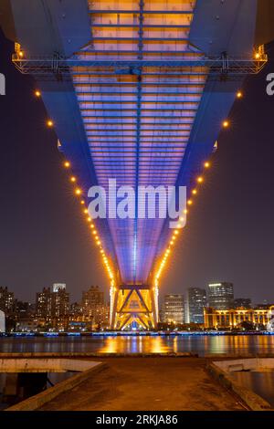 Lupu Bridge at a nightfall Stock Photo - Alamy