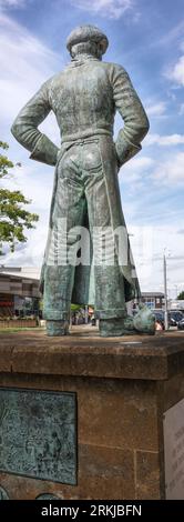 Steel worker memorial at Corby, England Stock Photo - Alamy