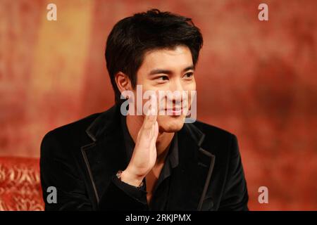Chinese actor Wang Yang attends an activity in Shanghai, China ...