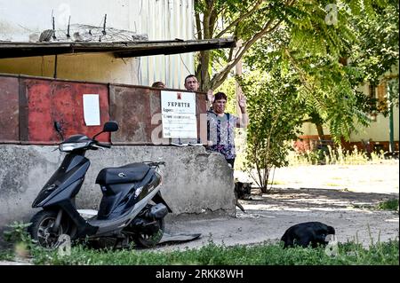 Huliaipole, Ukraine. 22nd Aug, 2023. ZAPORIZHZHIA REGION, UKRAINE ...