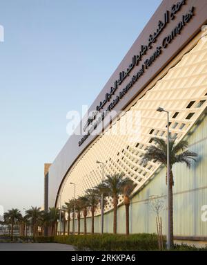 Facade of International Tennis Complex. 360 Mall, Kuweit City, Kuwait ...