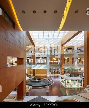 Shopping mall corridor with skylight. 360 Mall, Kuweit City, Kuwait ...