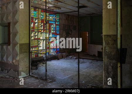 Interior of Abandoned Prometheus Cinema - Pripyat, Chernobyl Exclusion ...