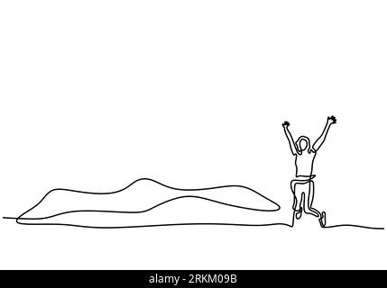Continuous linear drawing of female legs. Single line drawing of female ...