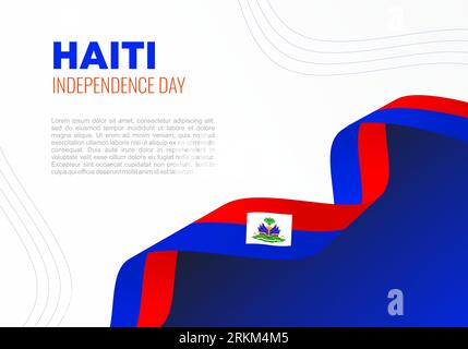 Happy Independence Day of Haiti Vector illustration, national day ...