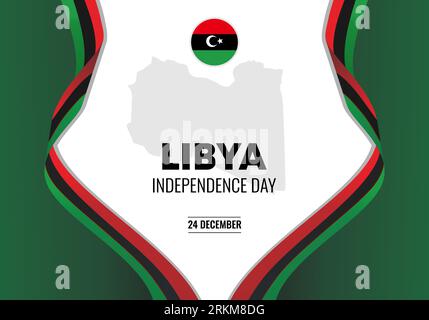 Libya independence day background banner poster for celebration on ...