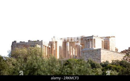 Acropolis propylaea gate isolated on white transparent background ...