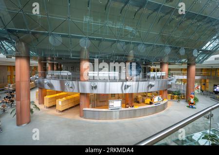 Interior of National Library of Belarus - Minsk, Belarus Stock Photo ...