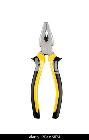 Yellow pliers isolated on the white Stock Photo - Alamy