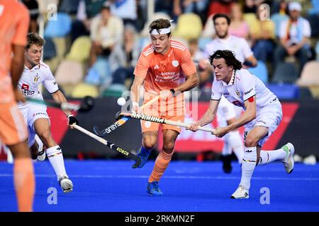 MONCHENGLADBACH - Derck de Vilder of the Netherlands in action against ...