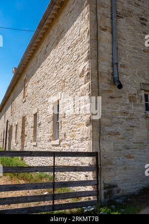 Limestone Barn at Tallgrass Prairie National Preserve near Strong City ...