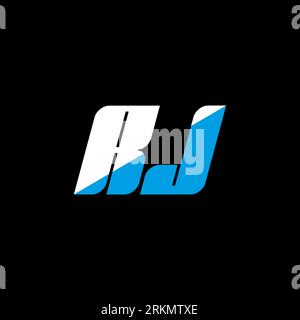 RJ letter logo design on luxury background JR monogram initials letter ...