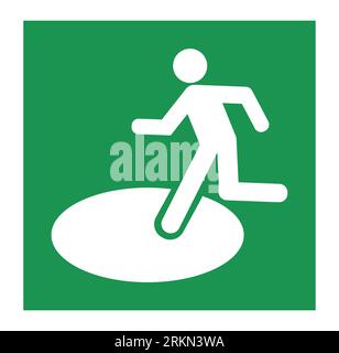 Tsunami Evacuation Area Symbol Stock Vector Image & Art - Alamy