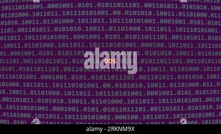 Cyber attack rce. Vulnerability text in binary system ascii art style, code on editor screen ...