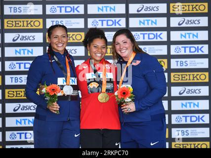 Janee' KASSANAVOID,DeAnna PRICE and Camryn ROGERS celebrating his medal ...