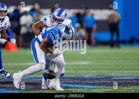Detroit Lions linebacker Anthony Pittman (57) walks off the field ...