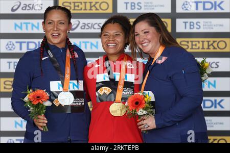 Janee' KASSANAVOID,DeAnna PRICE and Camryn ROGERS celebrating his medal ...