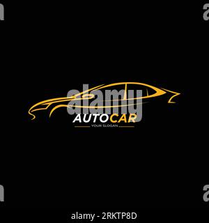 Abstract Lines Car Logo Vector. Vector illustration Stock Vector Image ...