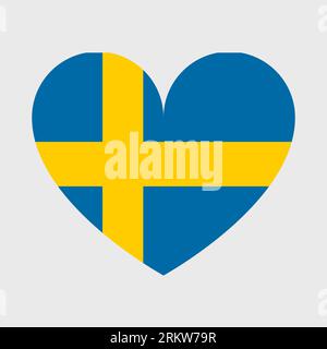 Sweden Star Flag. Swedish Swede Star Shape Flag. Kingdom of Sweden ...