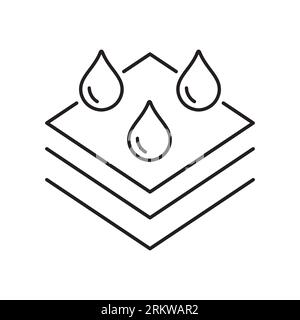 Absorption icon. Outline absorption vector icon for web design isolated ...