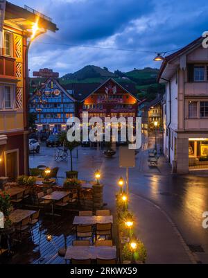 Appenzell, Switzerland - July 24, 2023: Appenzell roundabout and ...