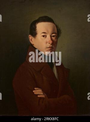 Self-Portrait 1854 by Johann Michael Neder Stock Photo - Alamy
