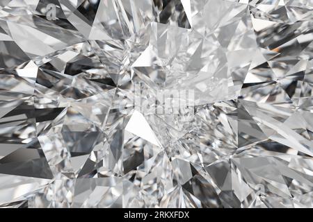 Luxury Abstract Realistic Crystals Texture with Prism Spectrum Caustic ...