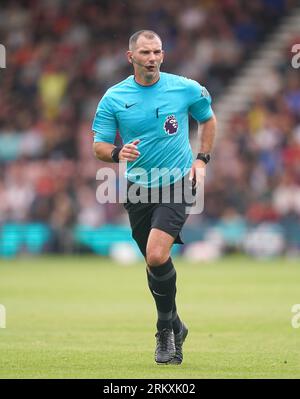 Tim Robinson, referee during the Premier League match at Gtech ...