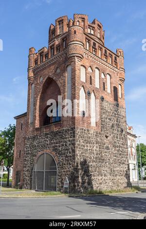 Germany, Saxony-Anhalt, Stendal, city hall, Marien's church, town ...