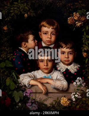 Karl Ernst Papf - Children Stock Photo - Alamy