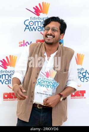 Ahir Shah winner of the Sky Best Comedy Show at the 2023 Edinburgh ...