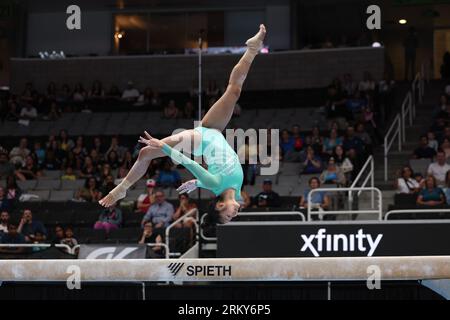 August 25, 2023: Gymnast Myli Lew during the senior women day 1 ...