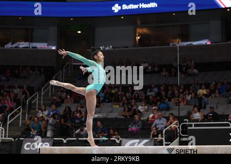 August 25, 2023: Gymnast Myli Lew during the senior women day 1 ...