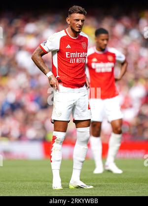 Arsenal's Ben White during the Premier League match at City Ground ...