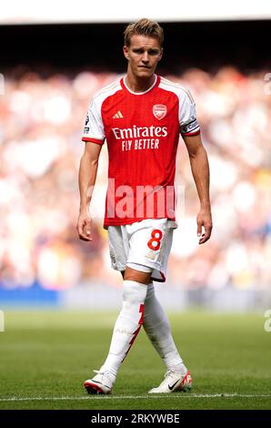 Arsenal's Martin Odegaard during the Premier League match at the ...