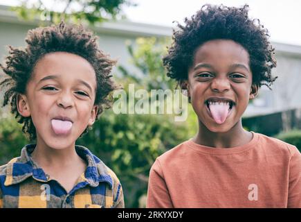 Funny kids face. Portrait of silly teenager child girl smiling and ...