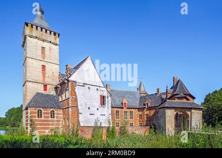 Medieval Horst Castle / Kasteel van Horst, 15th century moated Flemish ...