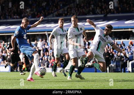 Birmingham City's Jay Stansfield scores his side's second goal of the ...